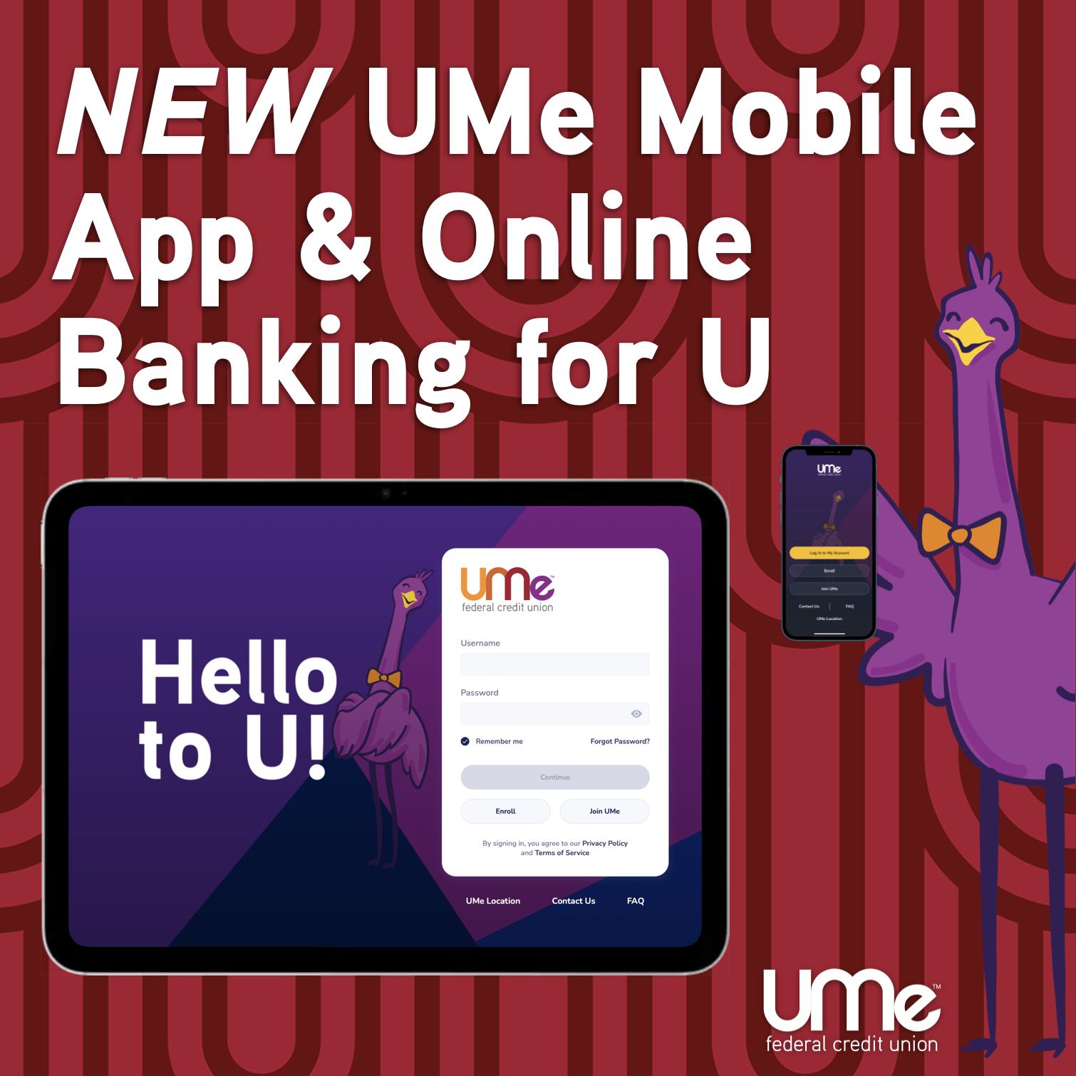 New UMe Mobile App & Online Banking - UMe Credit Union